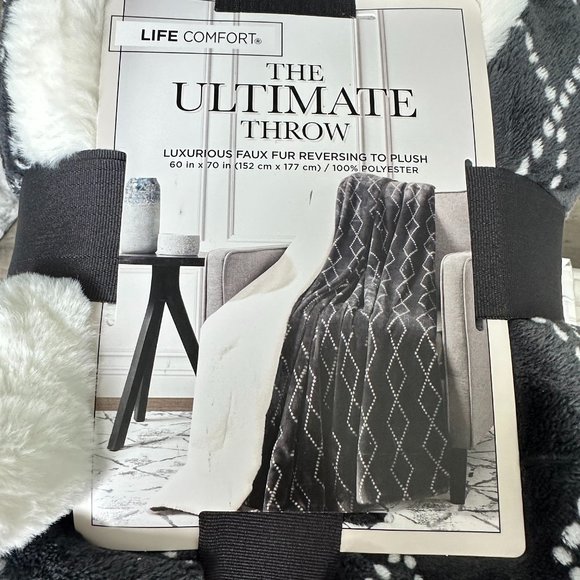 Life Comfort | Bedding | Life Comfort Ultimate Throw Luxurious Faux Fur ...